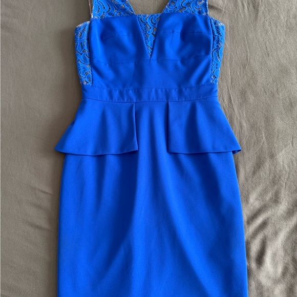 Gianni Bini | Dresses | Gianni Bini Royal Blue Lace Mini Dress | Poshmark